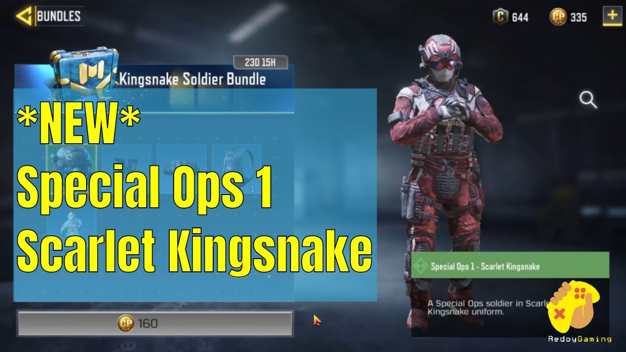 Kingsnake Soldier Bundle Buying | Special Ops 1 - Scarlet Kingsnake ...