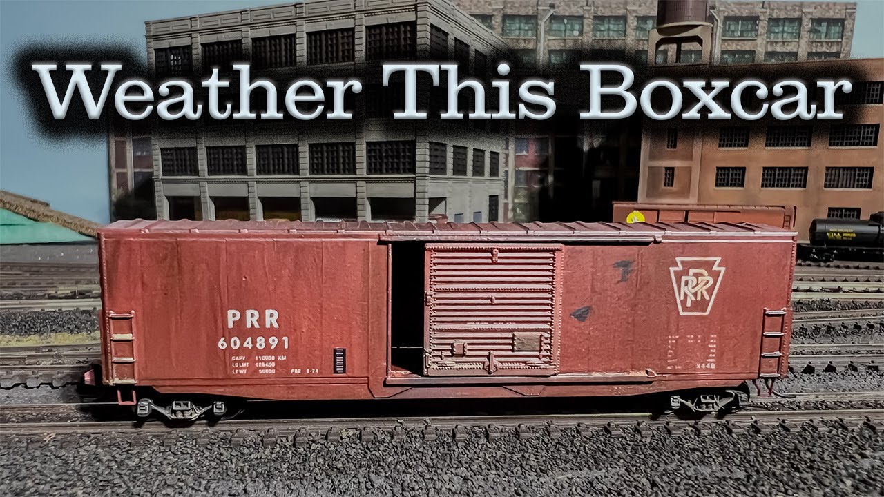 Adding Realism: Weathering an N Scale Boxcar from Start to Finish - YouTube