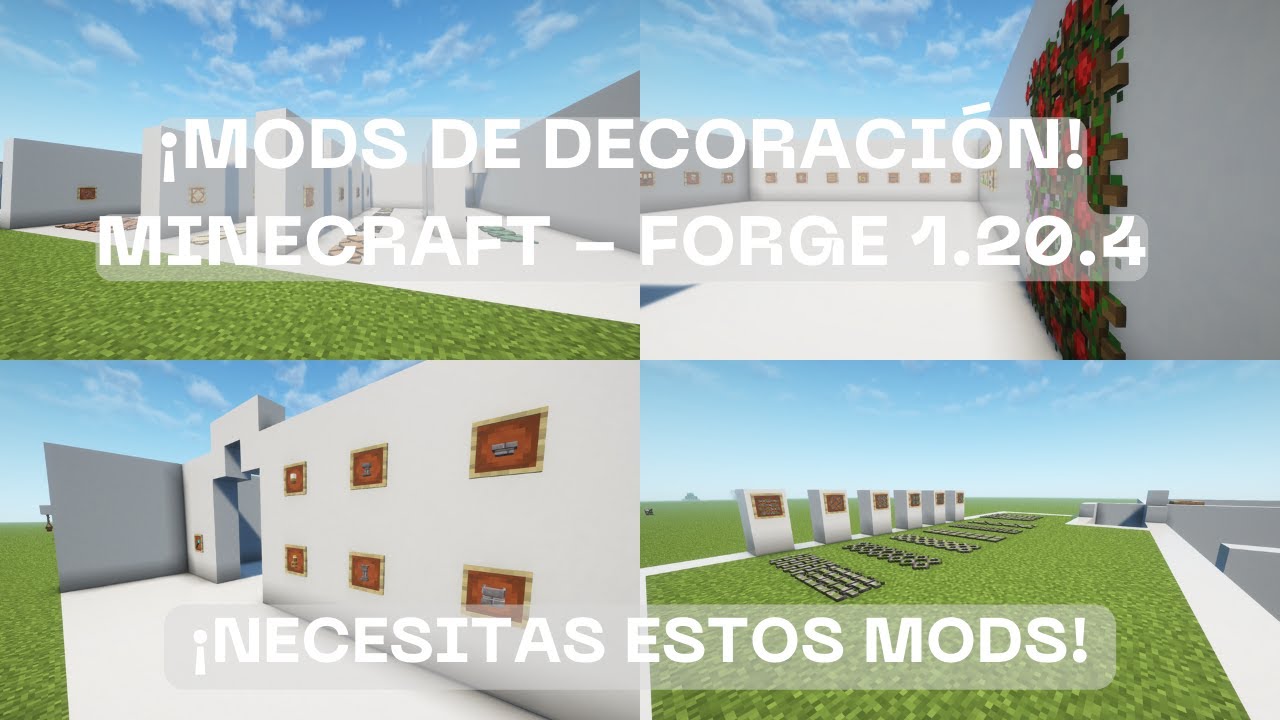 Mods de decoración para Minecraft Java - Forge 1.20.4 - YouTube