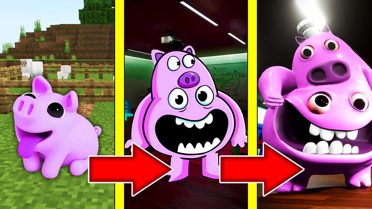 КАК МЕНЯЛСЯ ШЕФ ПИГСТЕР И ЕГО ЖИЗНЕННЫЙ ЦИКЛ В МАЙНКРАФТ ! ЭВОЛЮЦИЯ ...