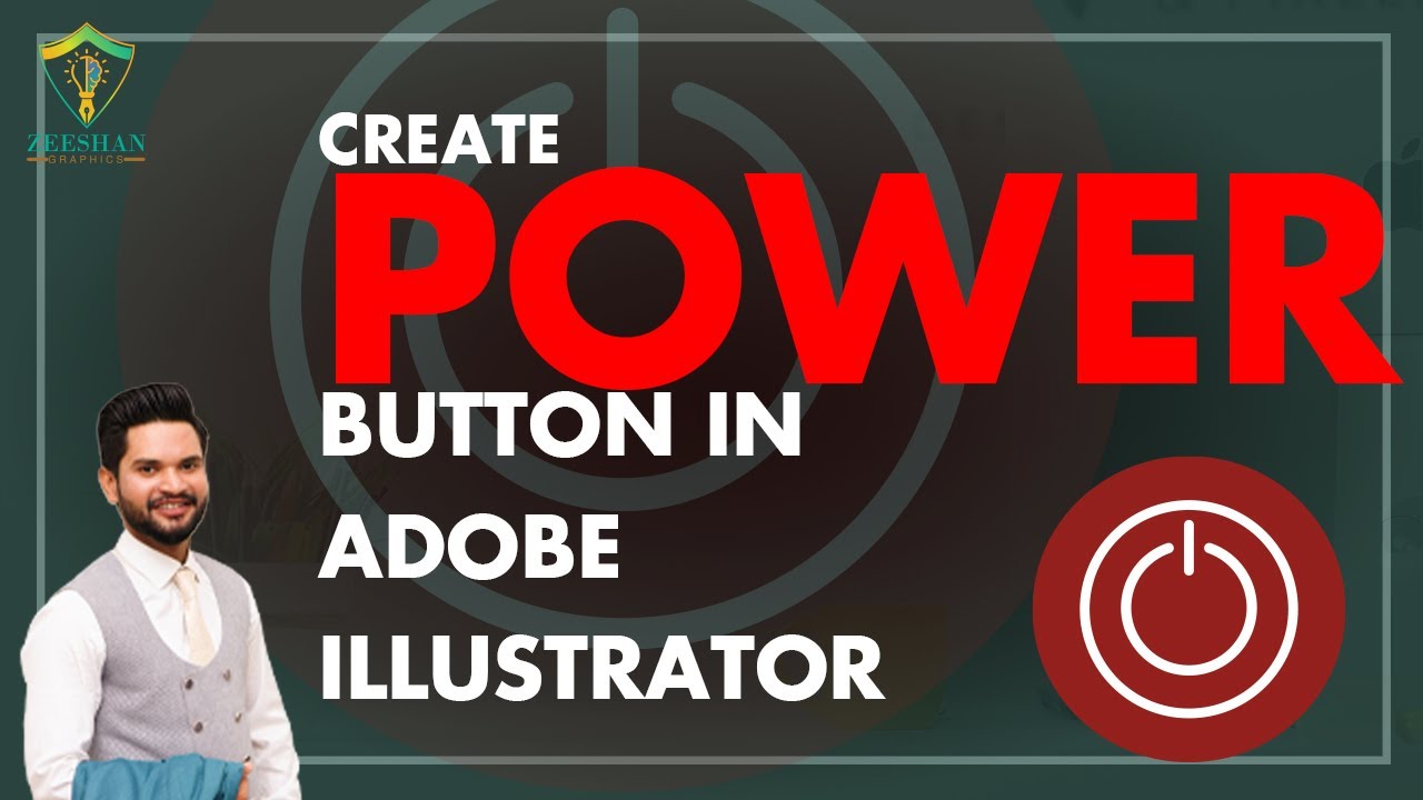 how to create a power button in adobe illustrator - YouTube