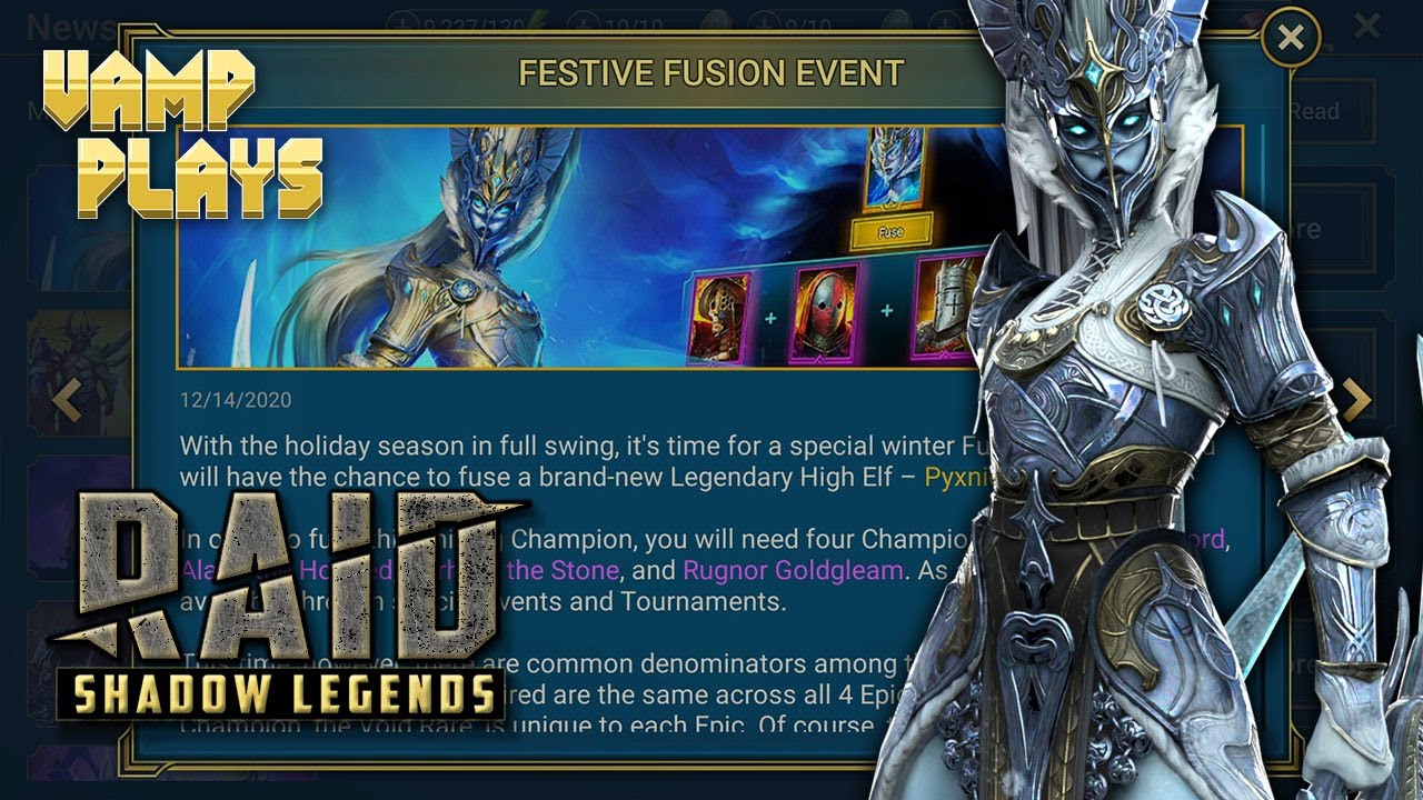 Holiday Fusion Event 2020! | RAID: Shadow Legends - YouTube