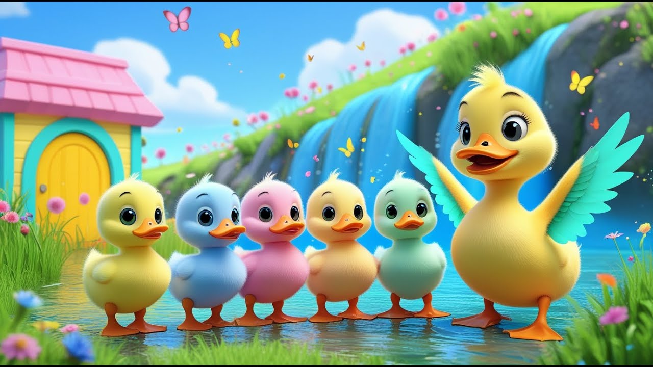 “Cute Duck Song for Kids | Five Little Ducks Style | Baby Beat Buddies ...