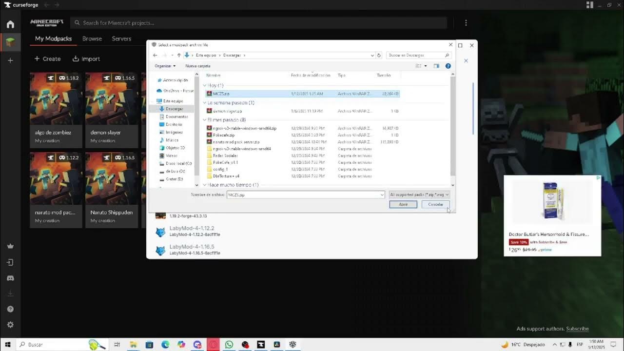 tutorial de como instalar mods pack es sklauncher #parati #minecraft # ...