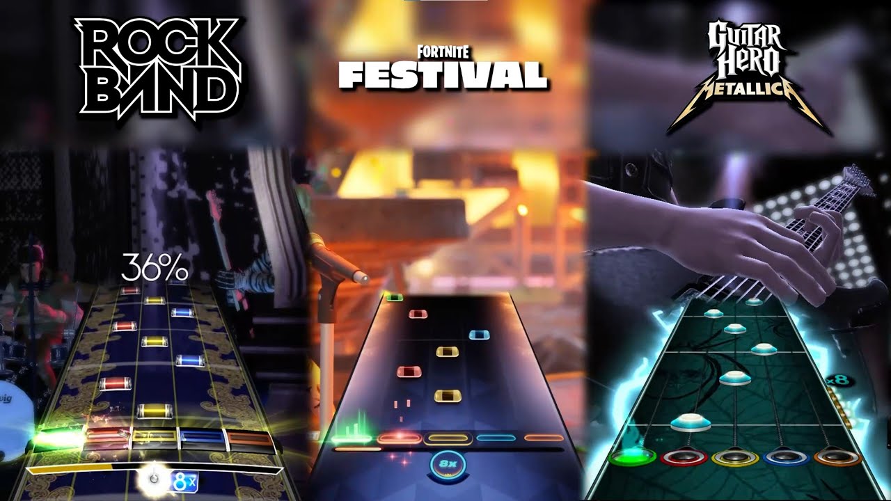 "Enter Sandman" - Chart Comparison (Fortnite Festival, Guitar Hero ...
