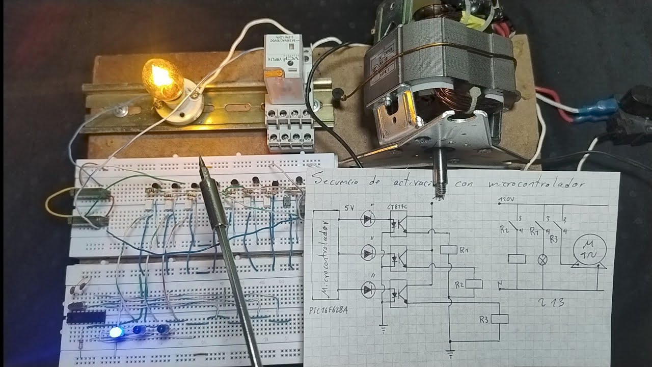 cómo realizar una secuencia de activación con un microcontrolador motor ...