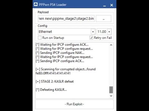 PS4 11.00 SOLUCION ERROR "DEFEATING KASLR" EN PPPWN - YouTube