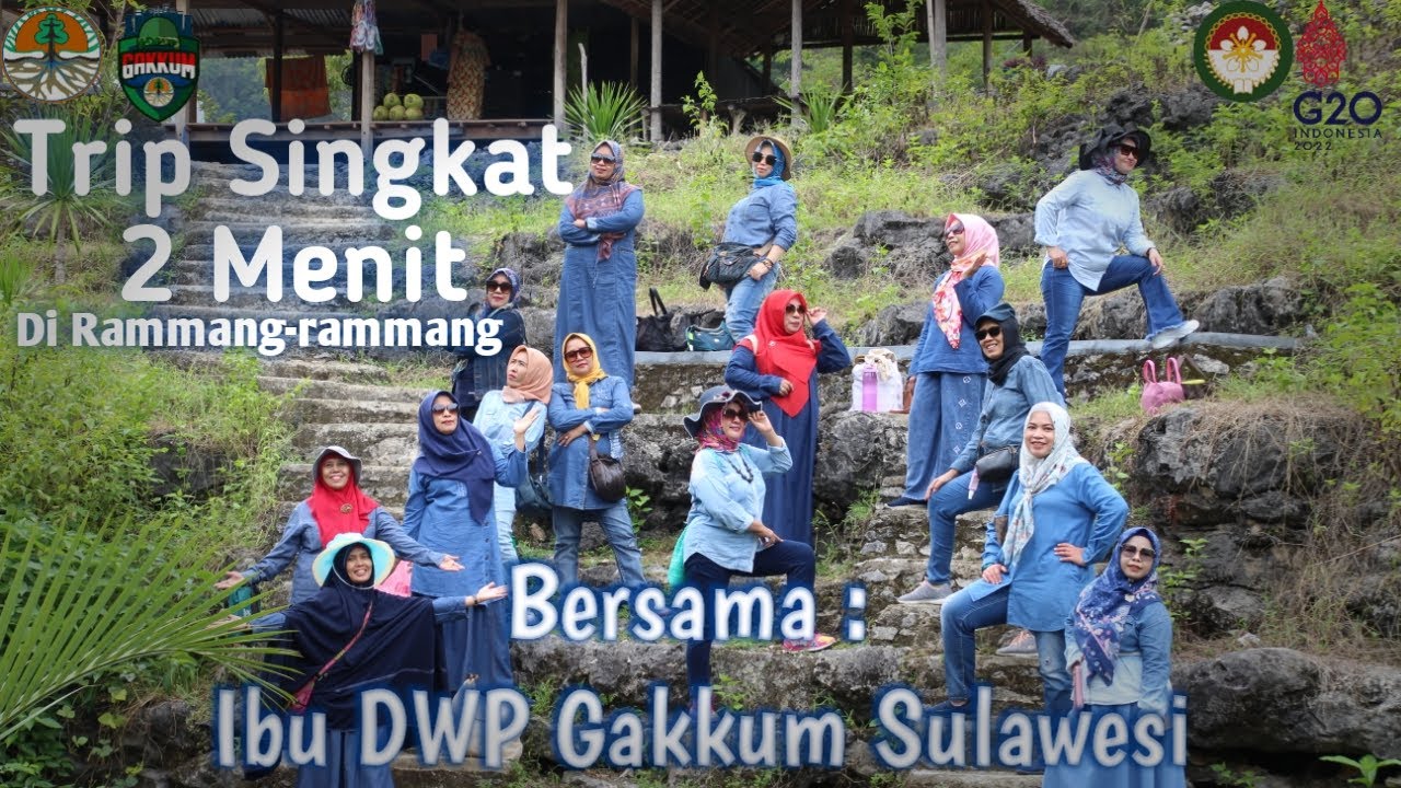 Trip Singkat Ibu DWP Gakkum Sulawesi di Rammang rammang, Maros - YouTube