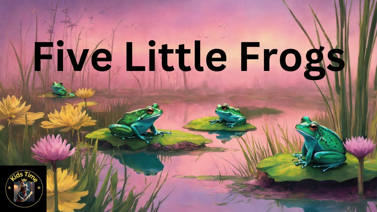 Five Little Frogs #kidslearningvideos #kidslearning #animation - YouTube