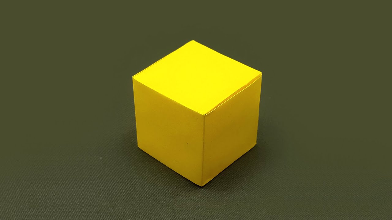 How to Make a Paper Cube Box | DIY Origami Cube Box Making Tutorial ...
