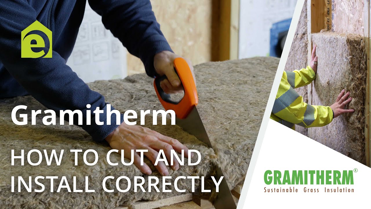 How to cut and install Gramitherm - a natural insulation made from ...
