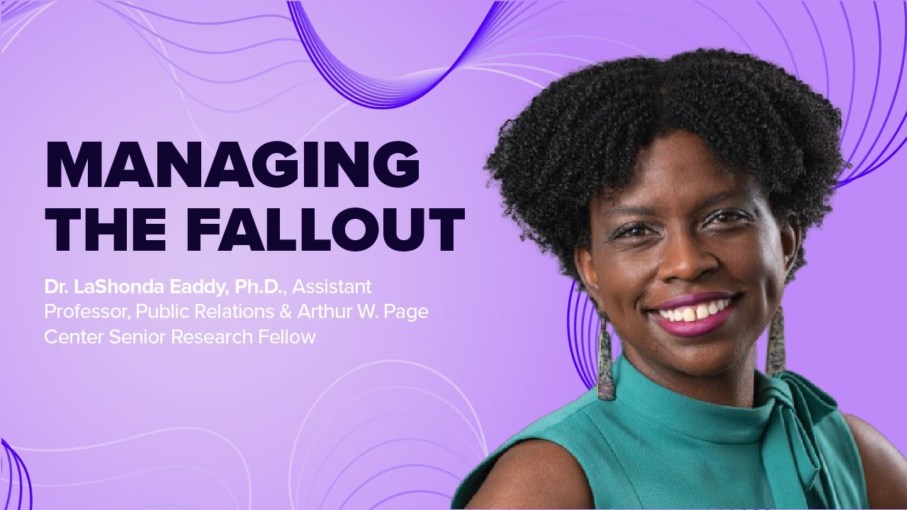 What You Need to Know About Crisis Management w/ Dr. Lashonda Eaddy Ph ...