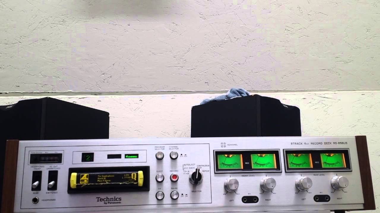 Demonstration of a Technics by Panasonic RS-858US Quadraphonic 8-track ...