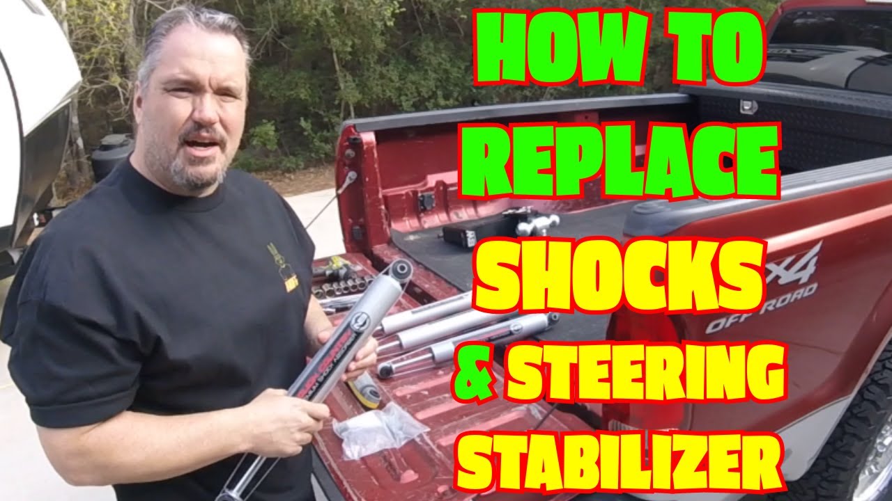 HOW TO REPLACE SHOCKS & STEERING STABILIZER - YouTube