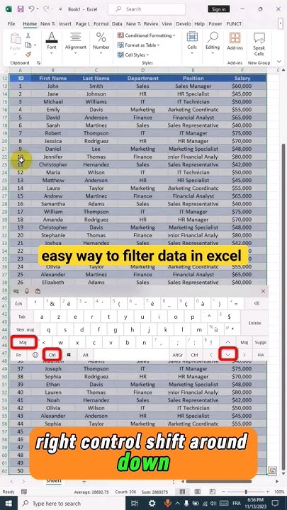 easy way to filter data in excel - YouTube