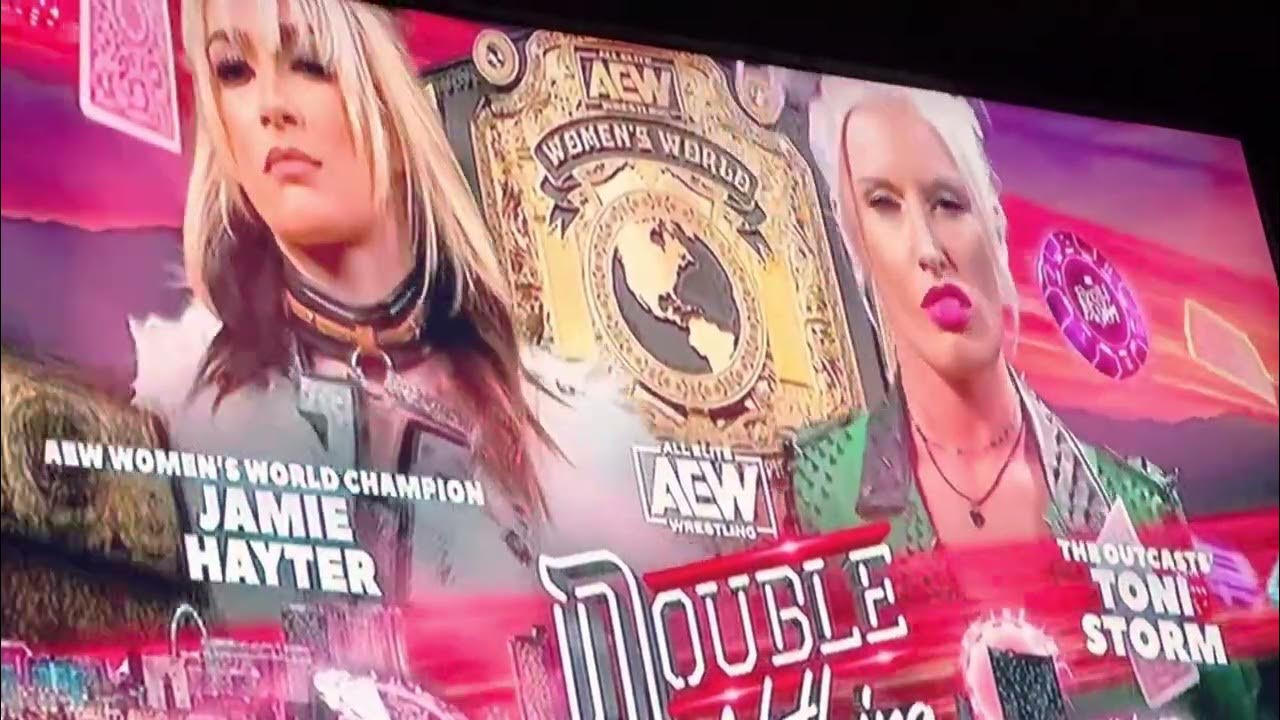 aew double or nothing (2023) match card Jamie Hayter vs Toni Storm for the aew women’s world ...