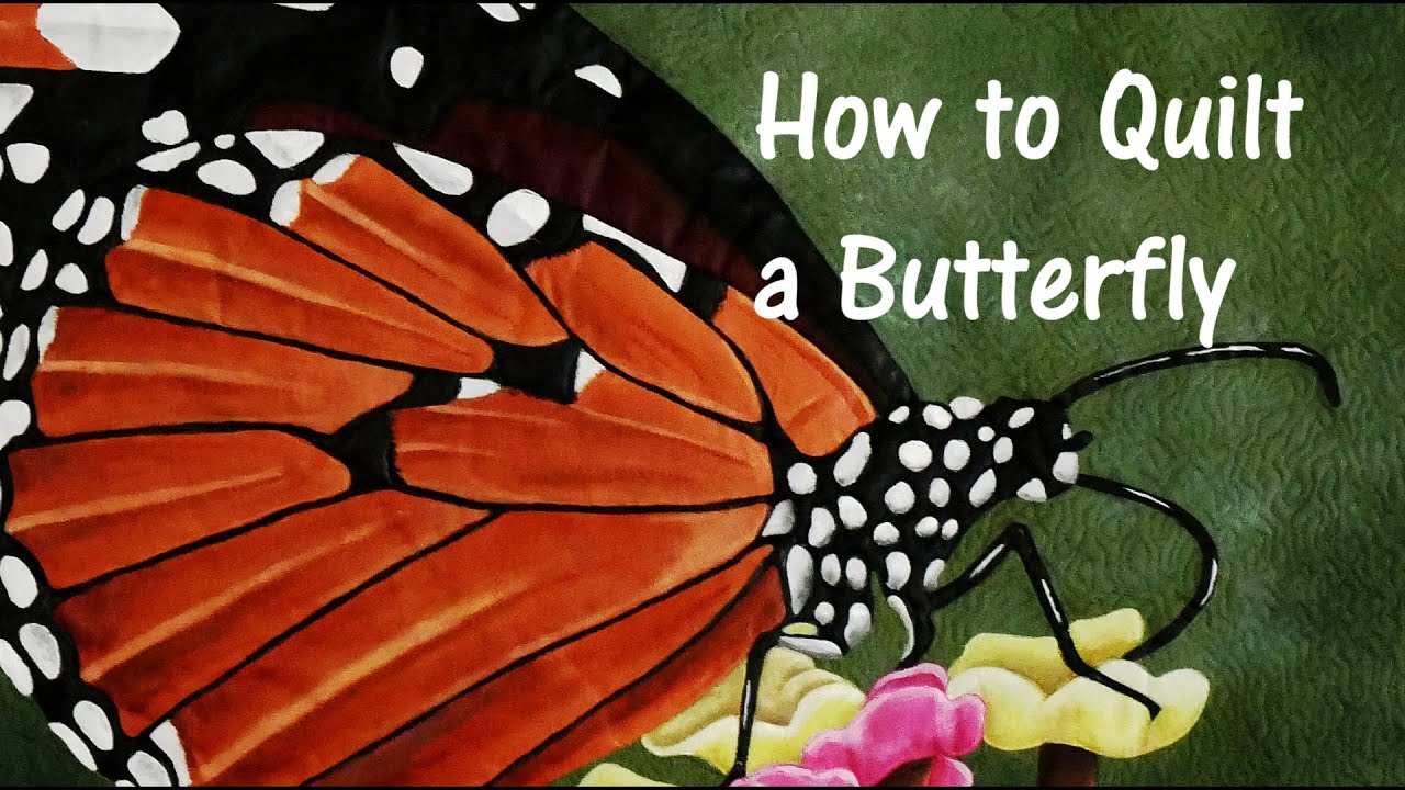 How to Quilt a Butterfly (Monarch) - YouTube