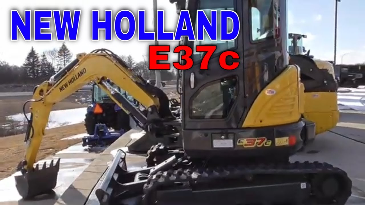 NEW HOLLAND E37c EXCAVATOR - YouTube