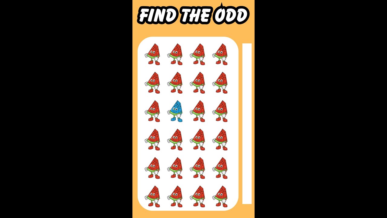 Can You Spot The Odd One ? - YouTube