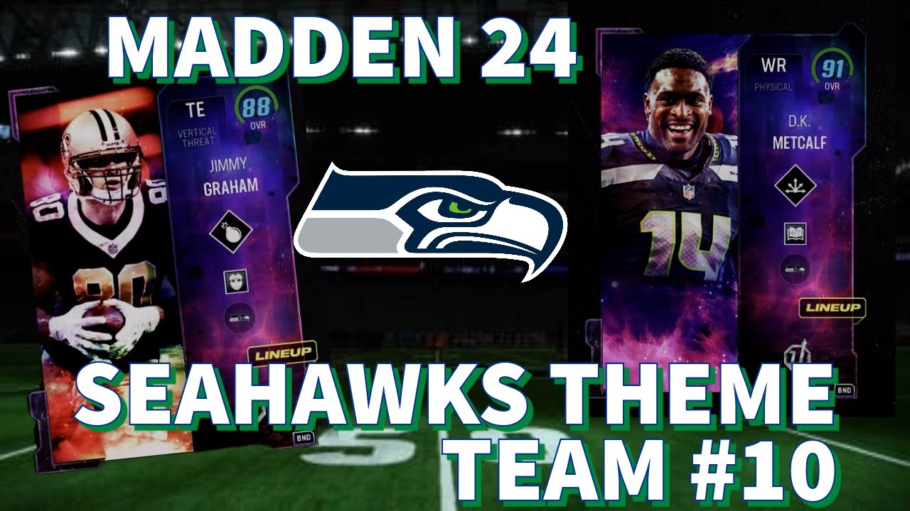 50/50 SEAHAWKS THEME TEAM - UNSTOPPABLE DK METCALF 91 OVR! - MADDEN 24 ...