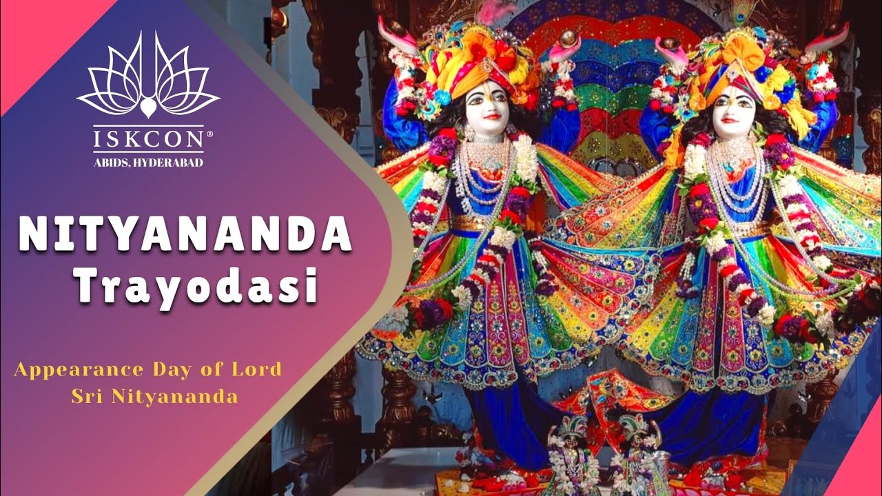 The Glimpse of Nityananda Trayodasi Celebrations 2023 at ISKCON Abids ...