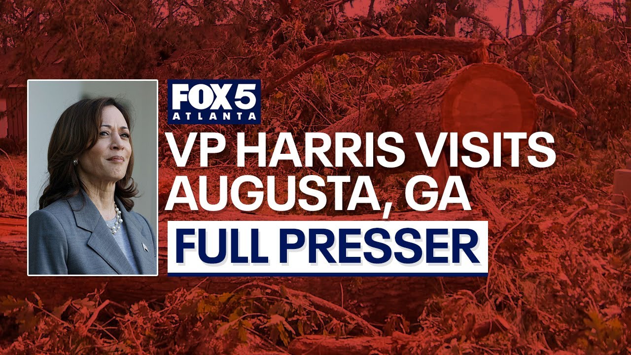 WATCH LIVE: VP Harris visits Augusta to assess Hurricane Helene damage ...