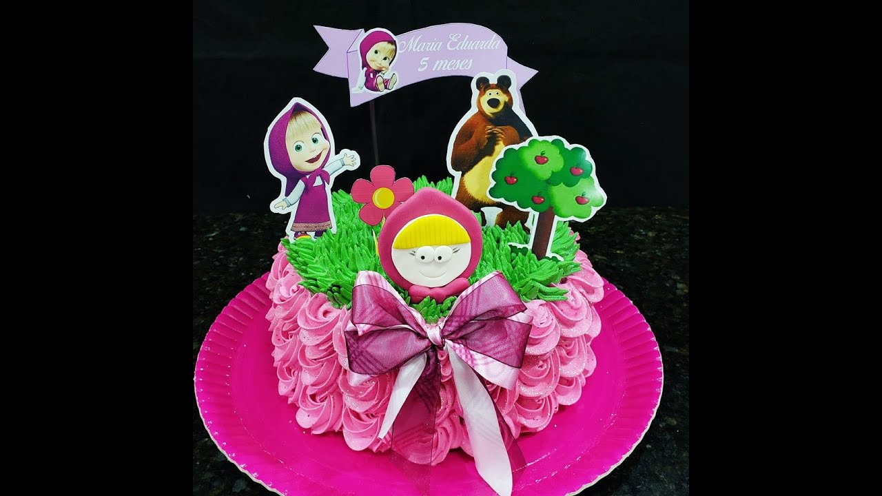 PIRULITO DE CHOCOLATE MASHA E O URSO - PASTA AMERICANA - YouTube