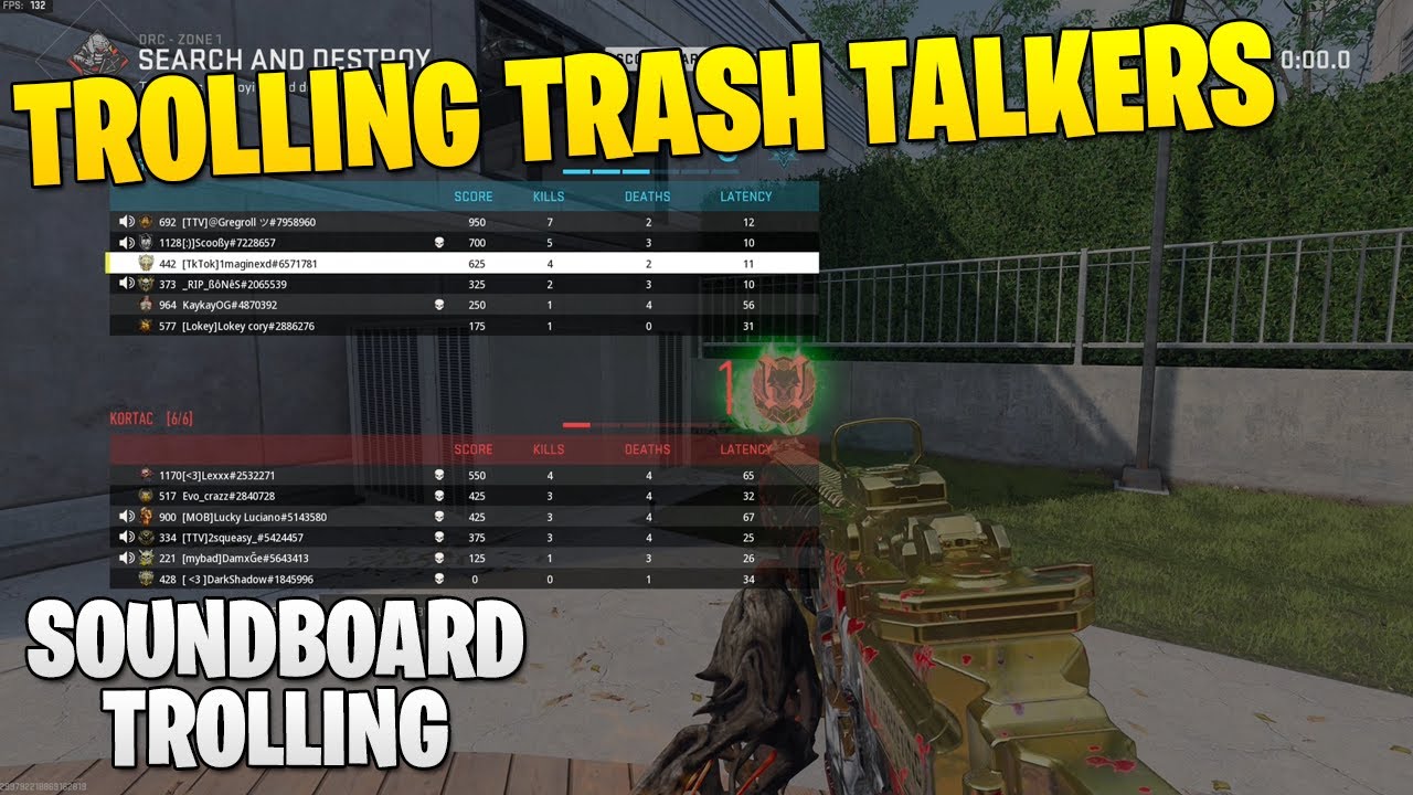 Soundboard trolling trash talkers with their own voice on MW2 ...