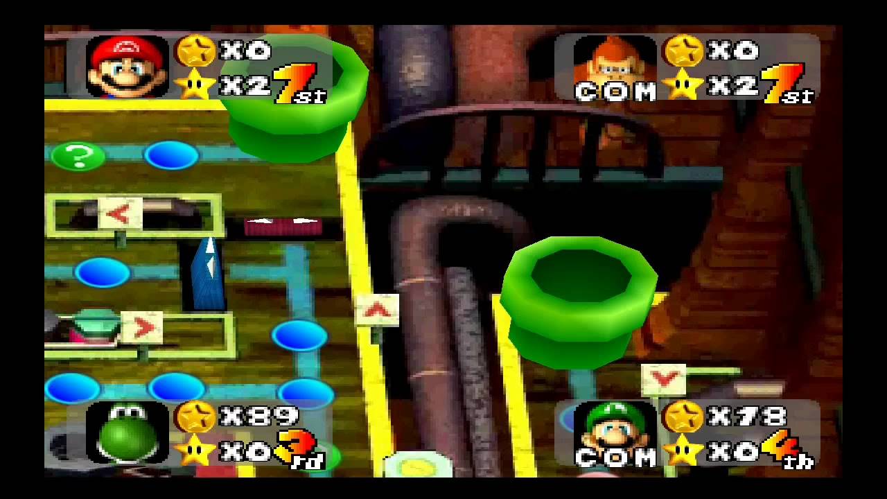 Mario Party 1 Board Game - Luigi's Engine Room (part 5 / 6) - YouTube