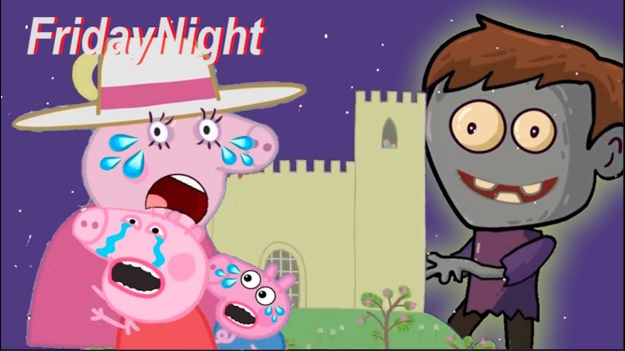 Peppa pig song Happy Halloween for kids (peppa pig and ghost and zombi ...