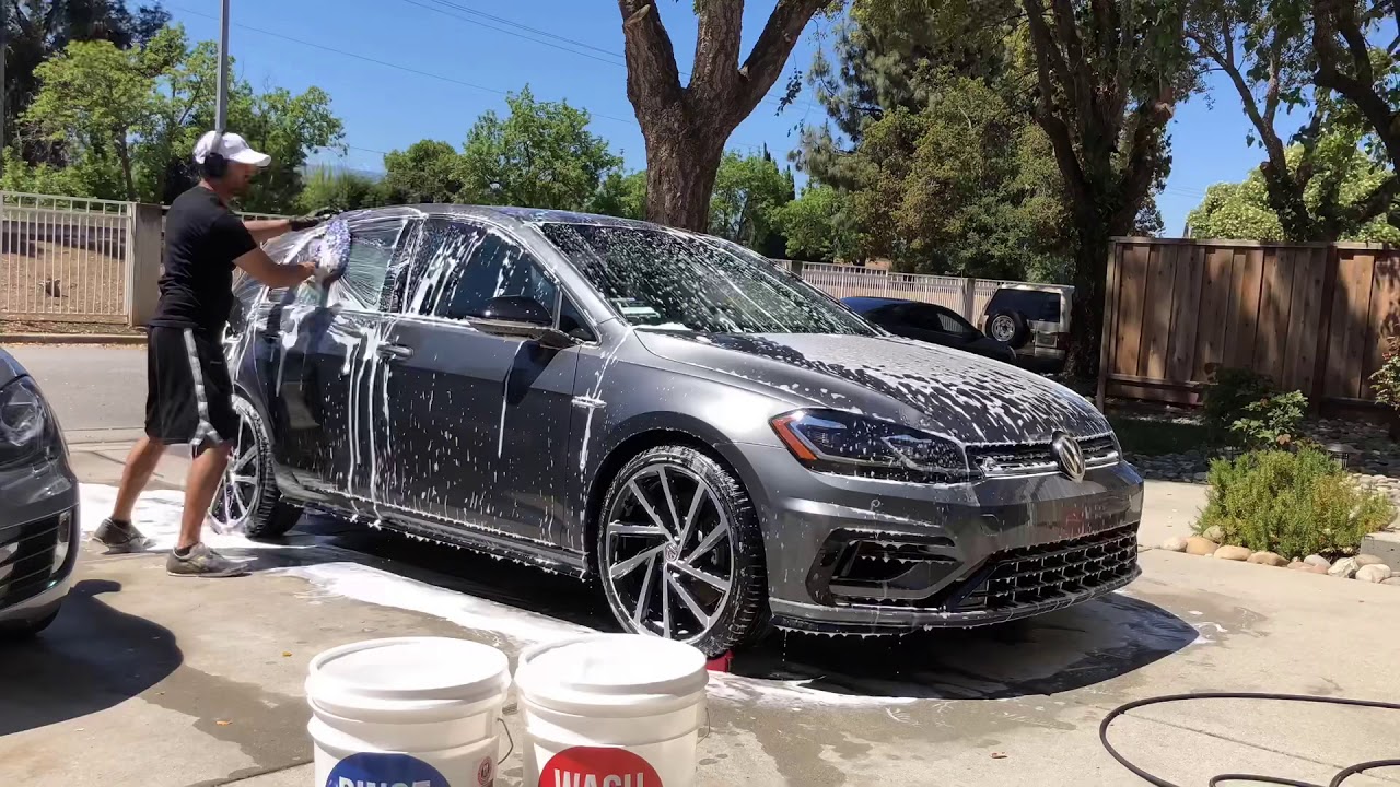 2018 VW Golf R - paint correction and Gyeon Ceramic Coating - YouTube