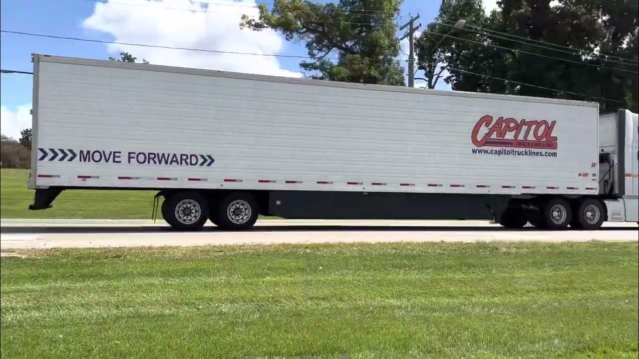 Semi truck spotting honking horn - YouTube