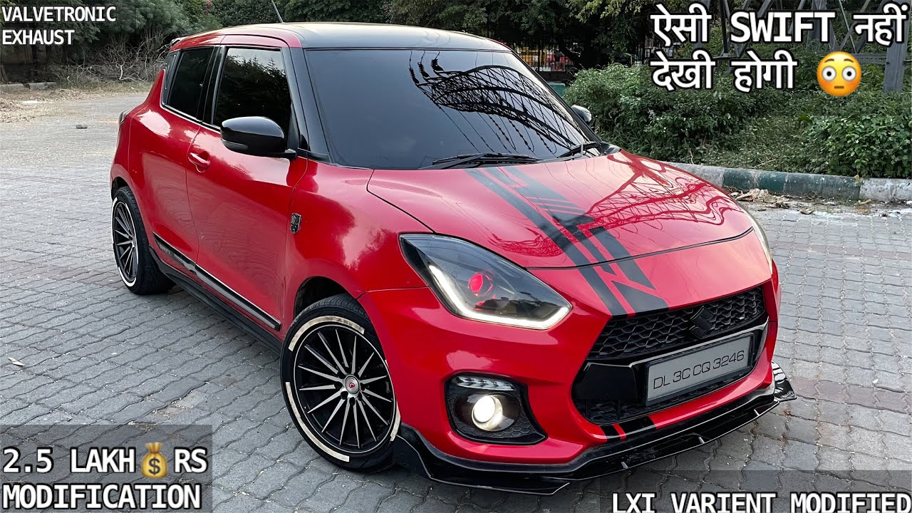 swift lxi modifiedloud music system|valvetronic exhaust|top model ...