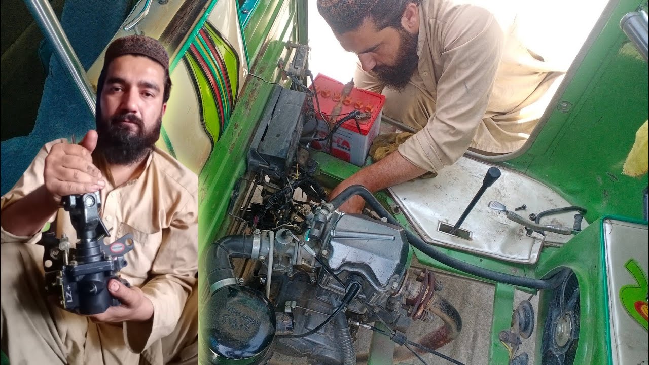 New Asia Rickshaw Gear Box Repairing||How to Fix Auto Rickshaw Rear ...