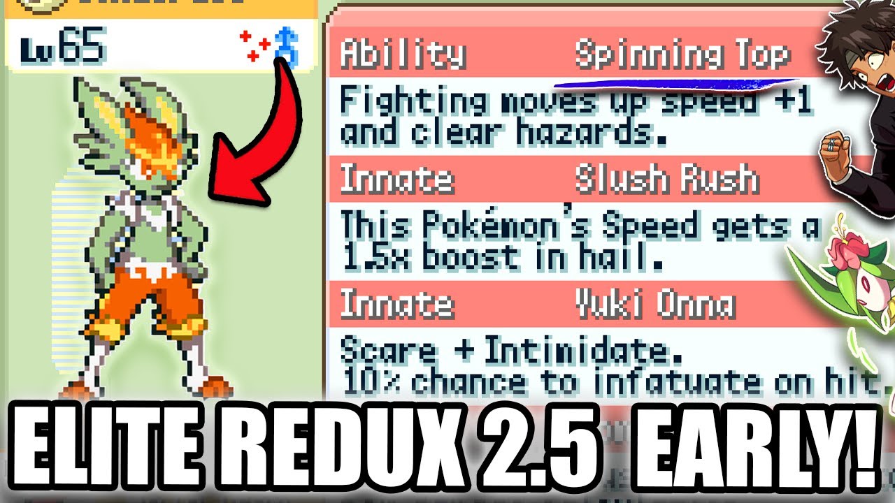 POKEMON ELITE REDUX 2.5 𝐍𝐄𝐖 𝐔𝐏𝐃𝐀𝐓𝐄! I GOT A BRAND NEW TEAM + 2 BADGES ...