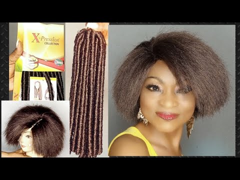 FROM CURLY MULTI TO STRAIGHT AND SPIKY SIDE PART AFRO WIG - YouTube