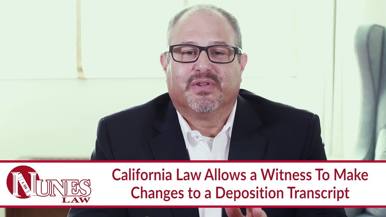 Can You Make Changes To Your Deposition California Injury Attorney Frank Nunes Explains YouTube can-you-make-changes-to-your-deposition-california-injury-attorney-frank-nunes-explains-youtube