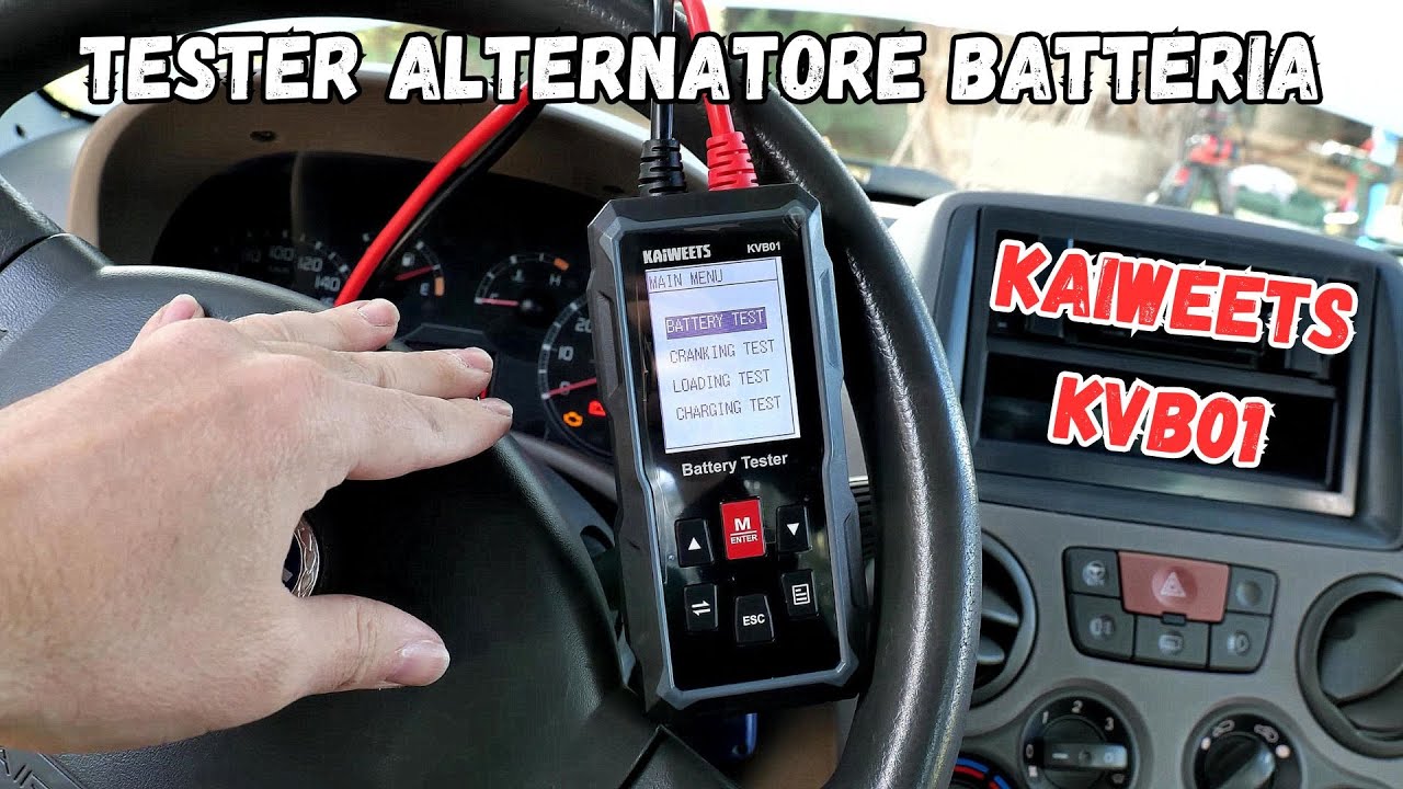 KAIWEETS KVB01: Lo Strumento perfetto per la diagnosi della Batteria Alternatore per AUTO e ...