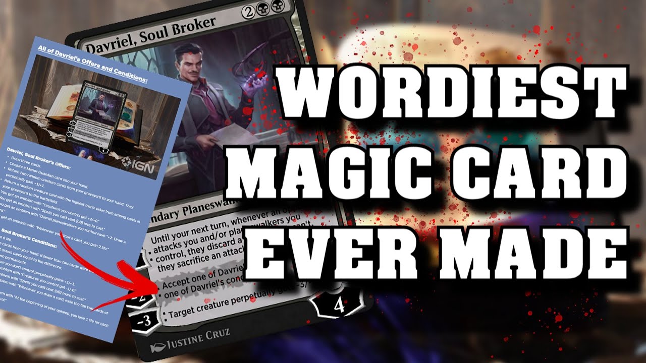 Most Words On a Magic Card Ever - Davriel from Jump Start Historic ...