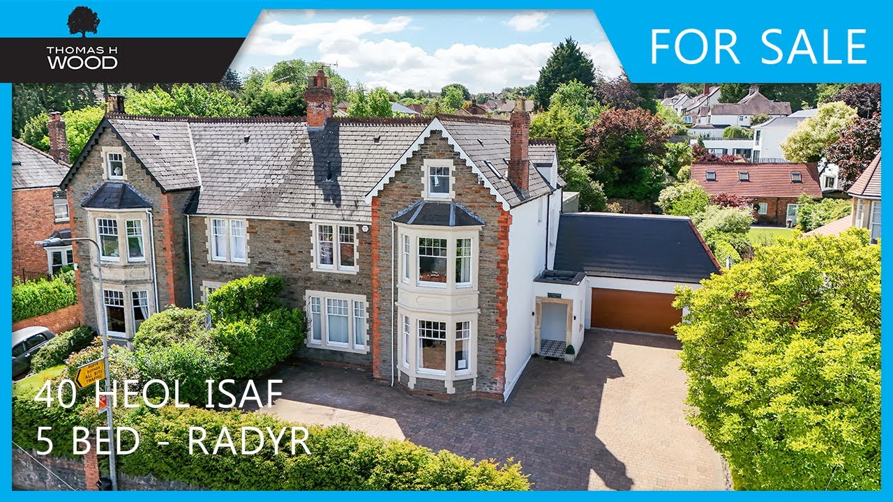 Walk-through property video tour of Aldersyde, 40 Heol Isaf, Radyr ...