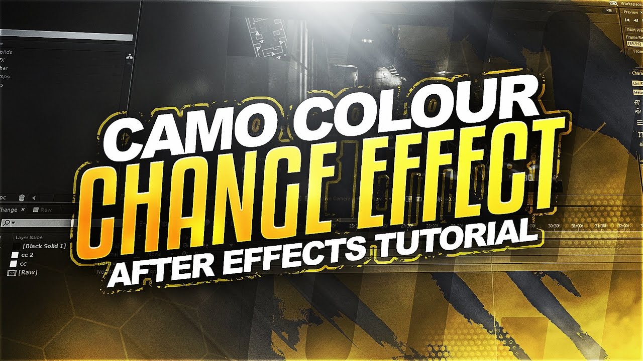 How To Edit Like Red Green! (Camo Colour Change Effect Tutorial) [Adobe ...