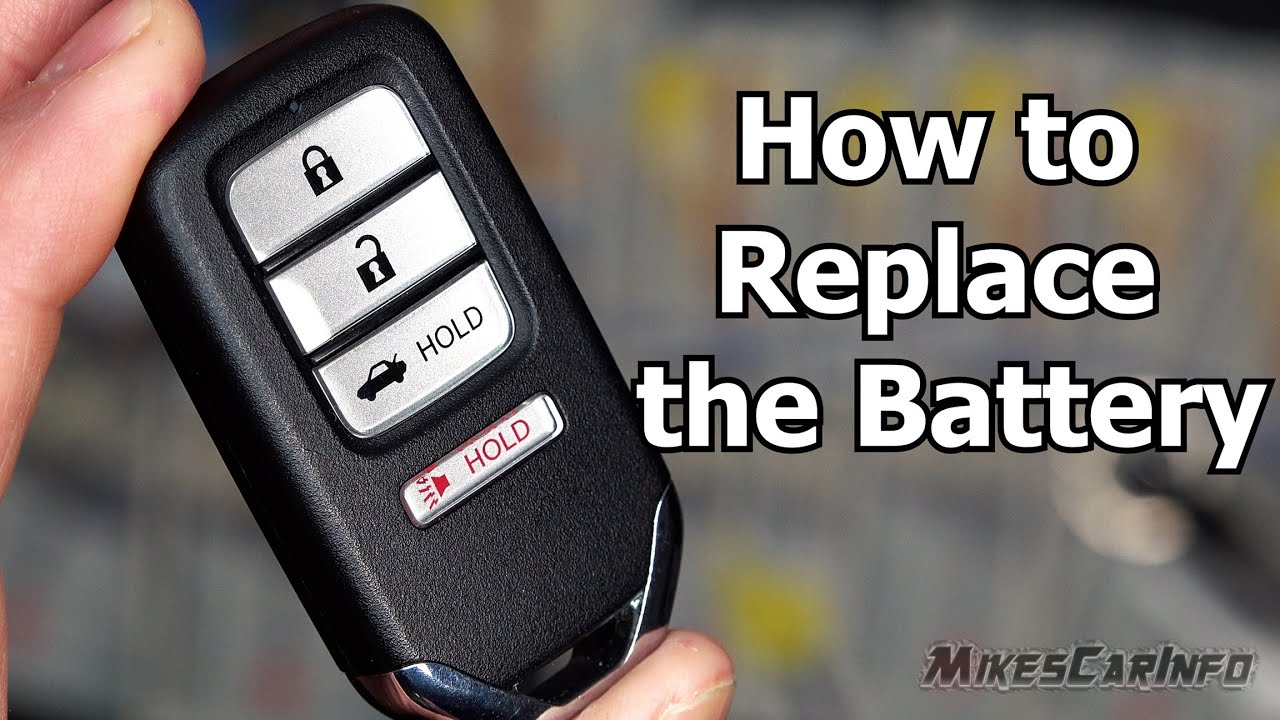 👉Honda Key Fob: How to Replace the Battery - YouTube