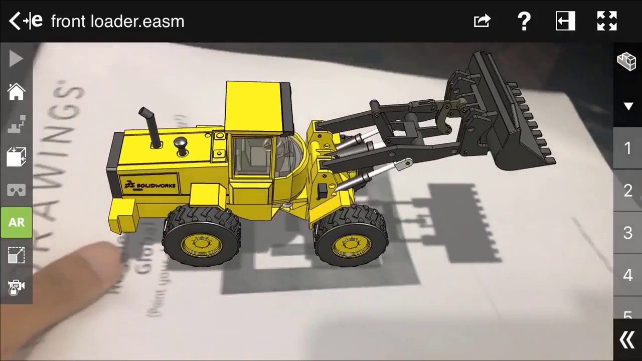 AR VR Solidworks on iphone, android - YouTube