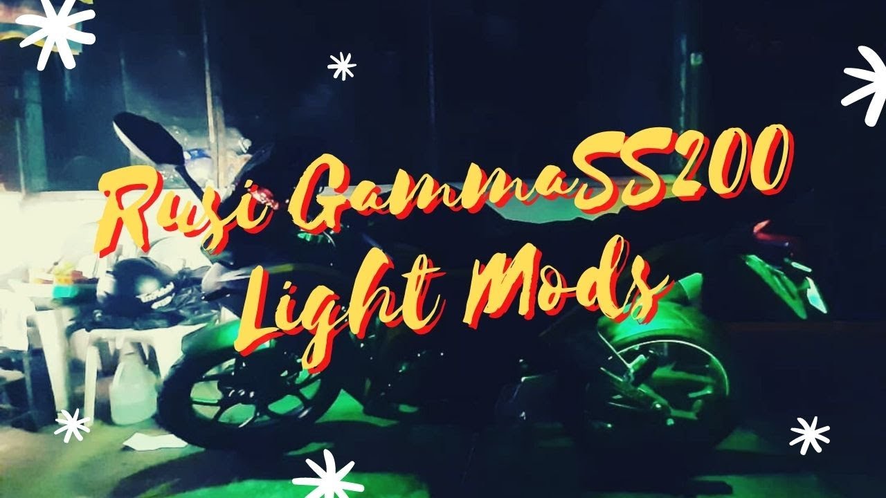 Rusi Gamma SS-200 Light Mods - YouTube