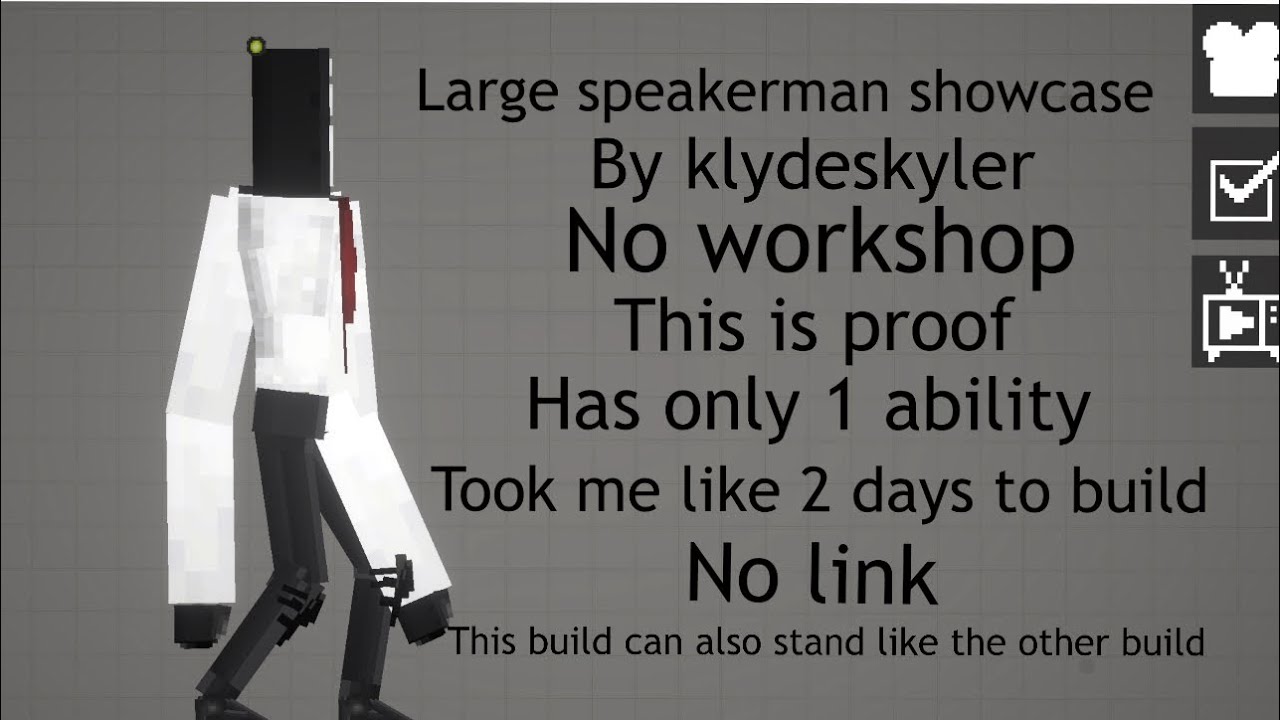 Large speakerman showcase - YouTube