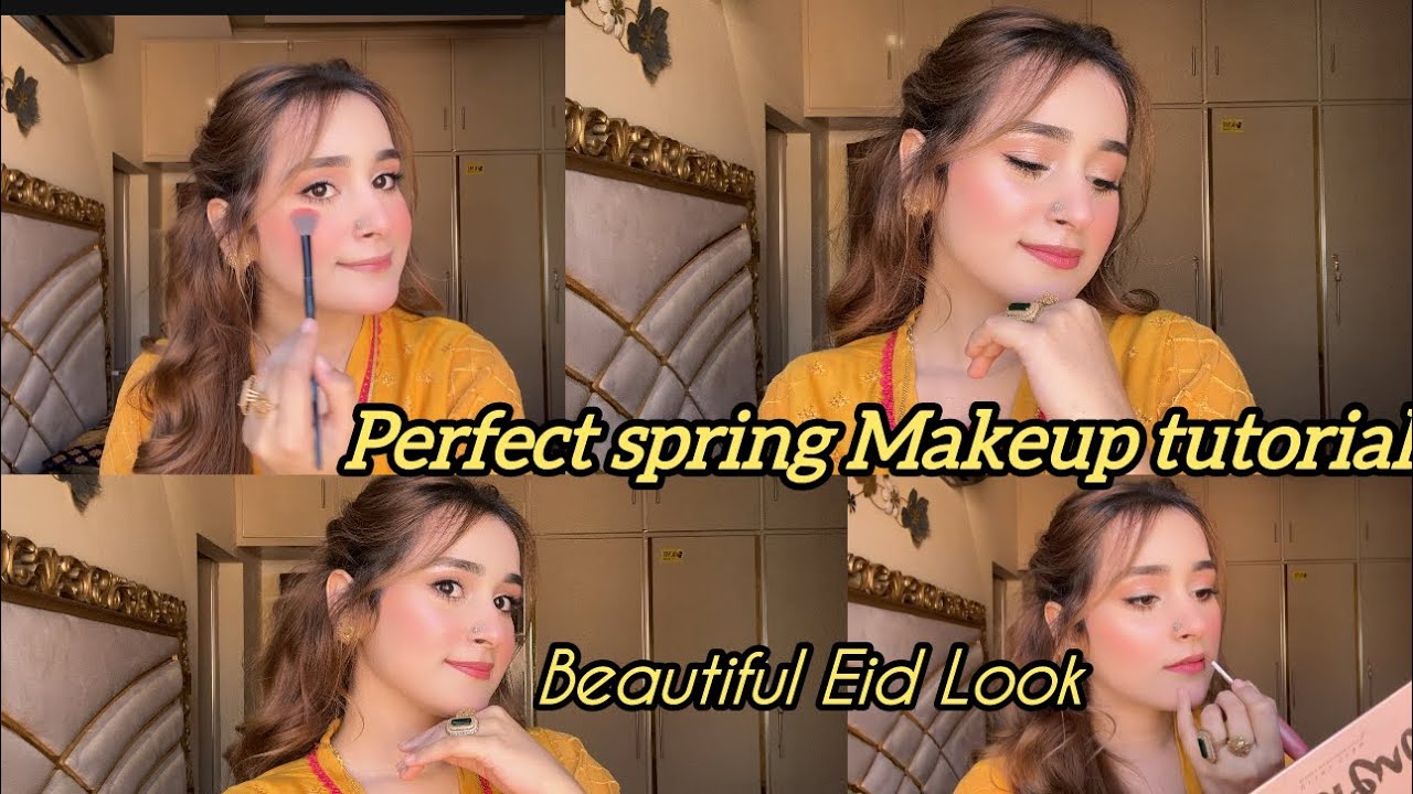 Glam Makeup Tutorial For Eid Look | Makeup tutorial Step By Step💕 Pink ...