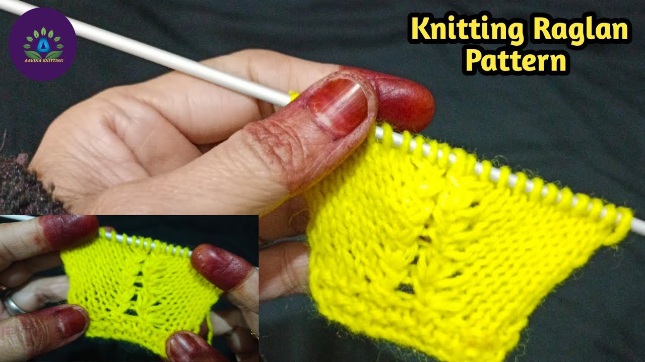 Raglan cutting top down | Raglan pattern | Raglan increase stitches - YouTube