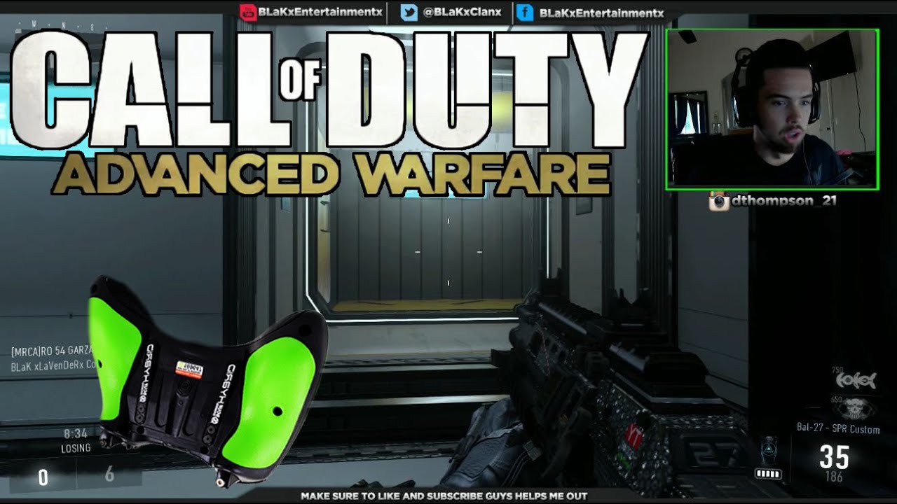 UPSIDE DOWN CONTROLLER! (Live Advanced Warfare Challenge) - YouTube