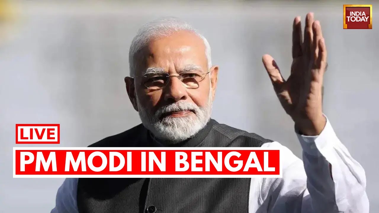 PM Modi In Bengal Today LIVE: PM Modi In Kolkata LIVE |PM Modi LIVE |PM ...