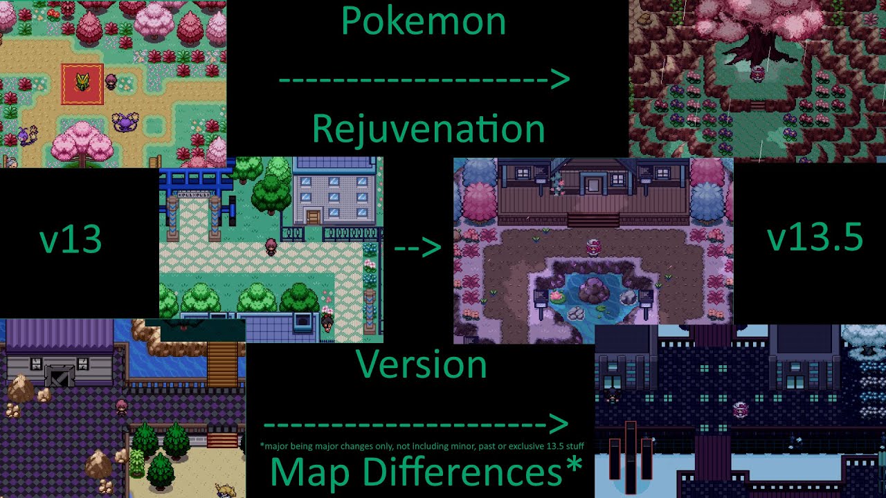 Major Map Version Changes in Pokemon Rejuvenation v13-v13.5 - YouTube